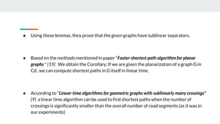 Crossing patterns in Nonplanar Road networks | PPTX