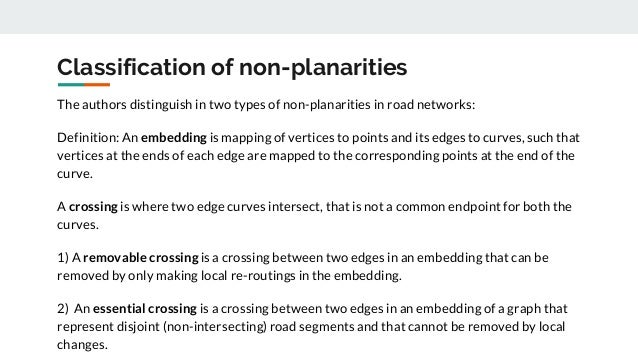 Crossing patterns in Nonplanar Road networks