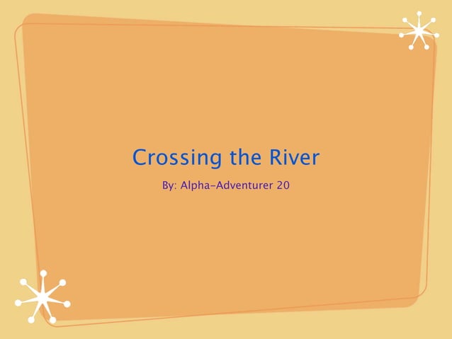 Crossing the river activity | PPT