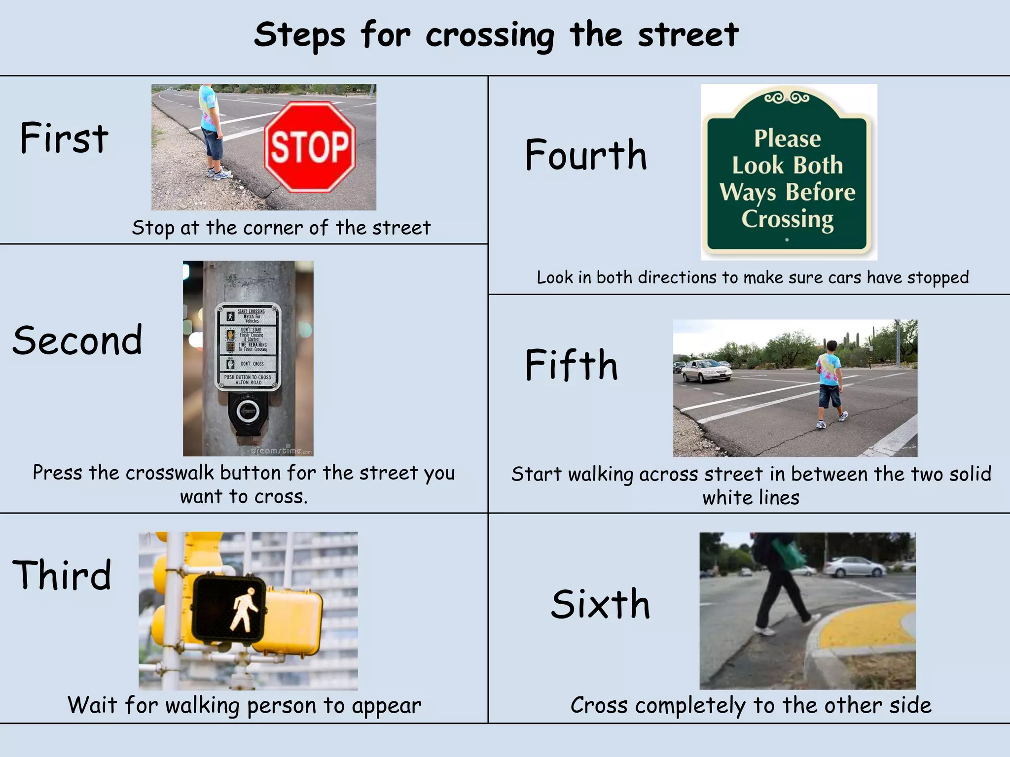 Crossing the street | PPTX