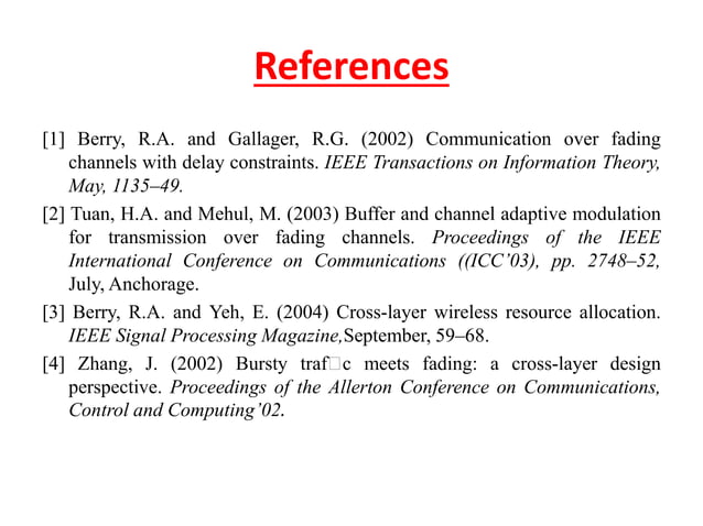 Cross layer design and optimization | PPTX