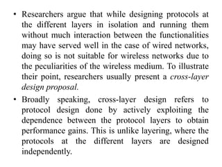 Cross layer design and optimization | PPTX