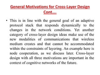 Cross layer design and optimization | PPTX