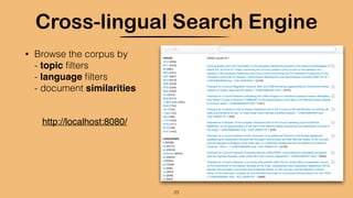 Crosslingual search-engine | PPT
