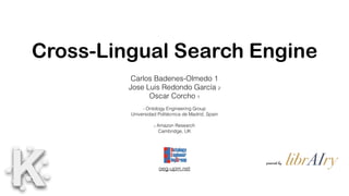 Crosslingual search-engine | PPT