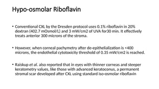 Crosslinking thin corneas.pptx................ | PPT