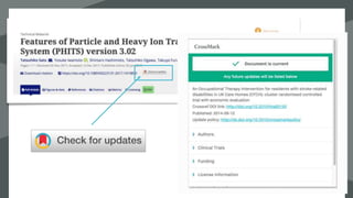 ندوه عن كيفية استخدام كروس مارك باللغة العربية | Crossmark How-To Arabic webinar | PPTX