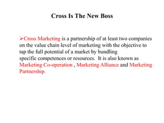 Cross marketing | PPT
