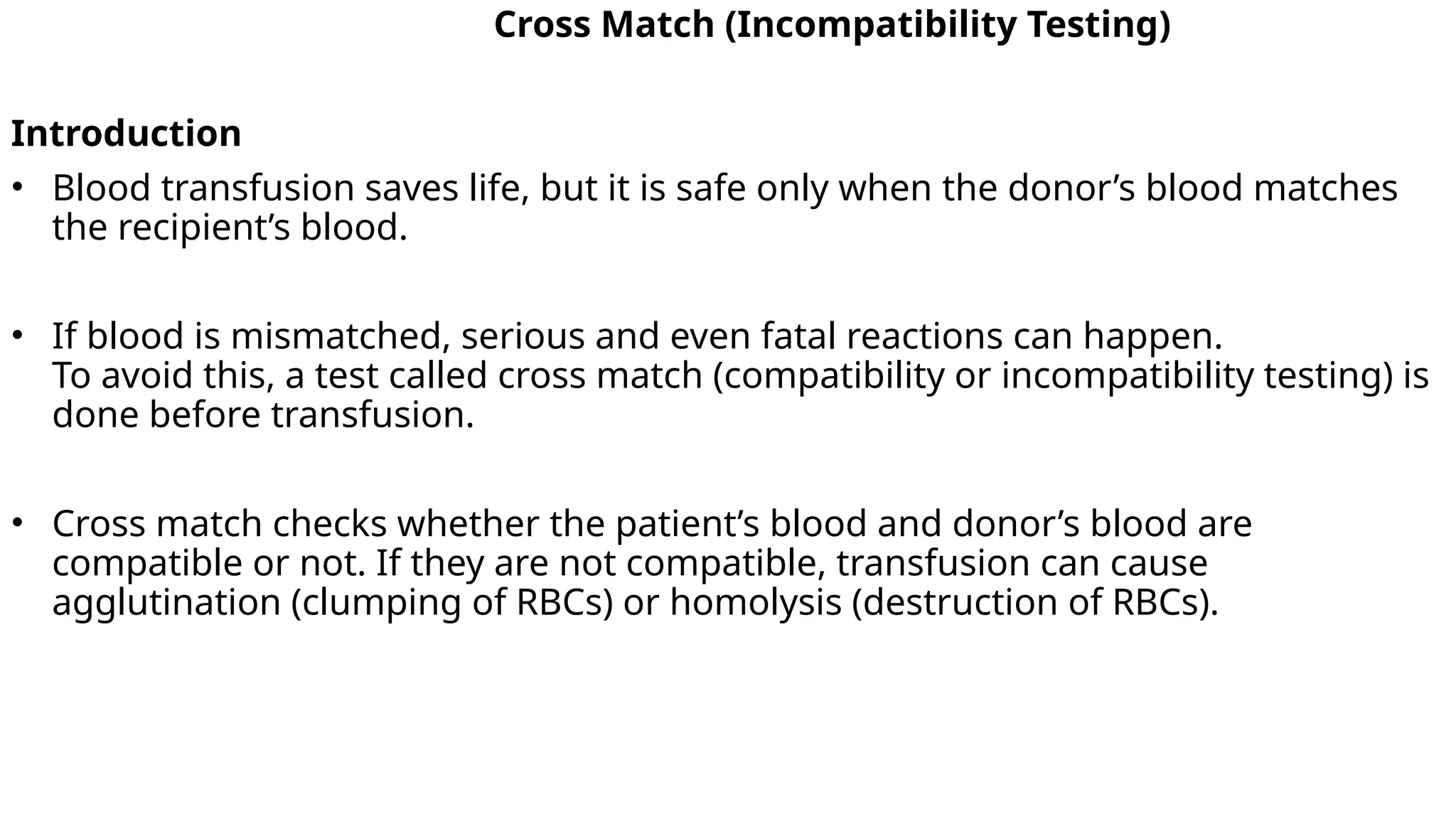 blood grouping and Cross match matching for mlt students.pptx