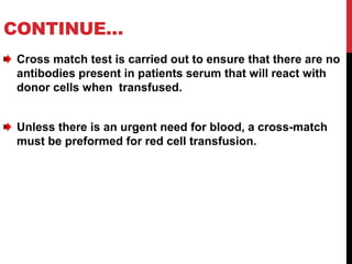 Crossmatching | PPTX