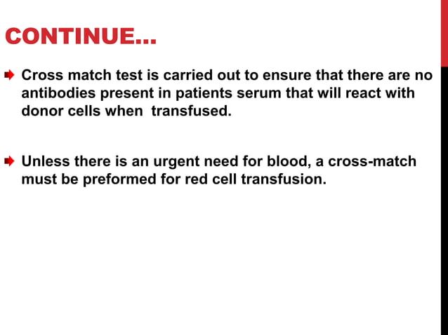 Crossmatching | PPTX | Blood Disorders | Diseases and Conditions