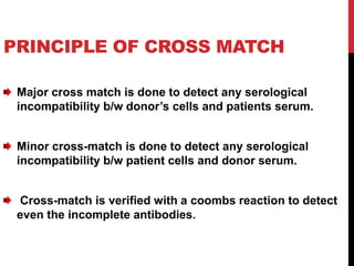 Crossmatching | PPTX