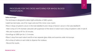 Cross matching | PPTX