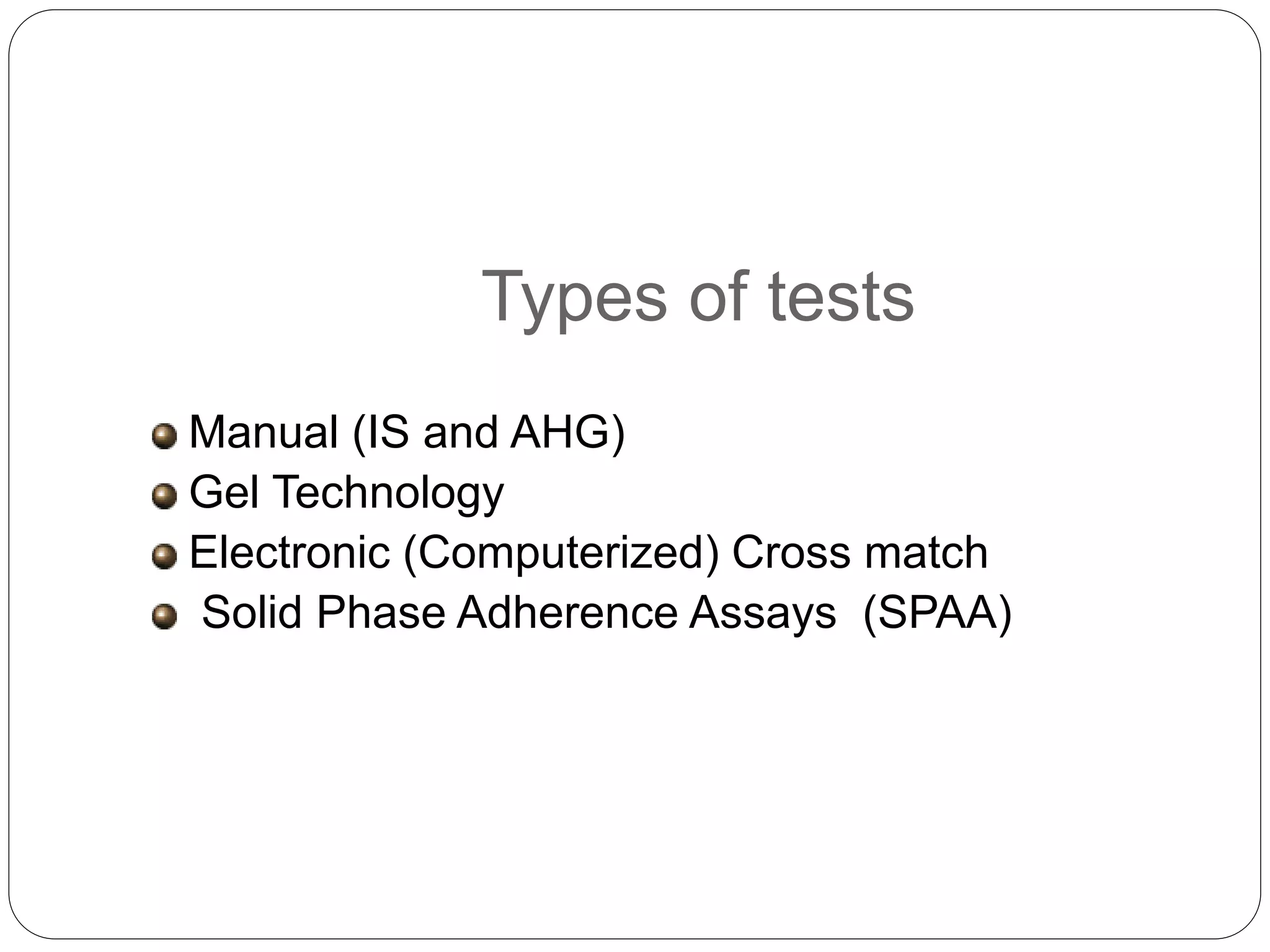 Crossmatching | PPTX