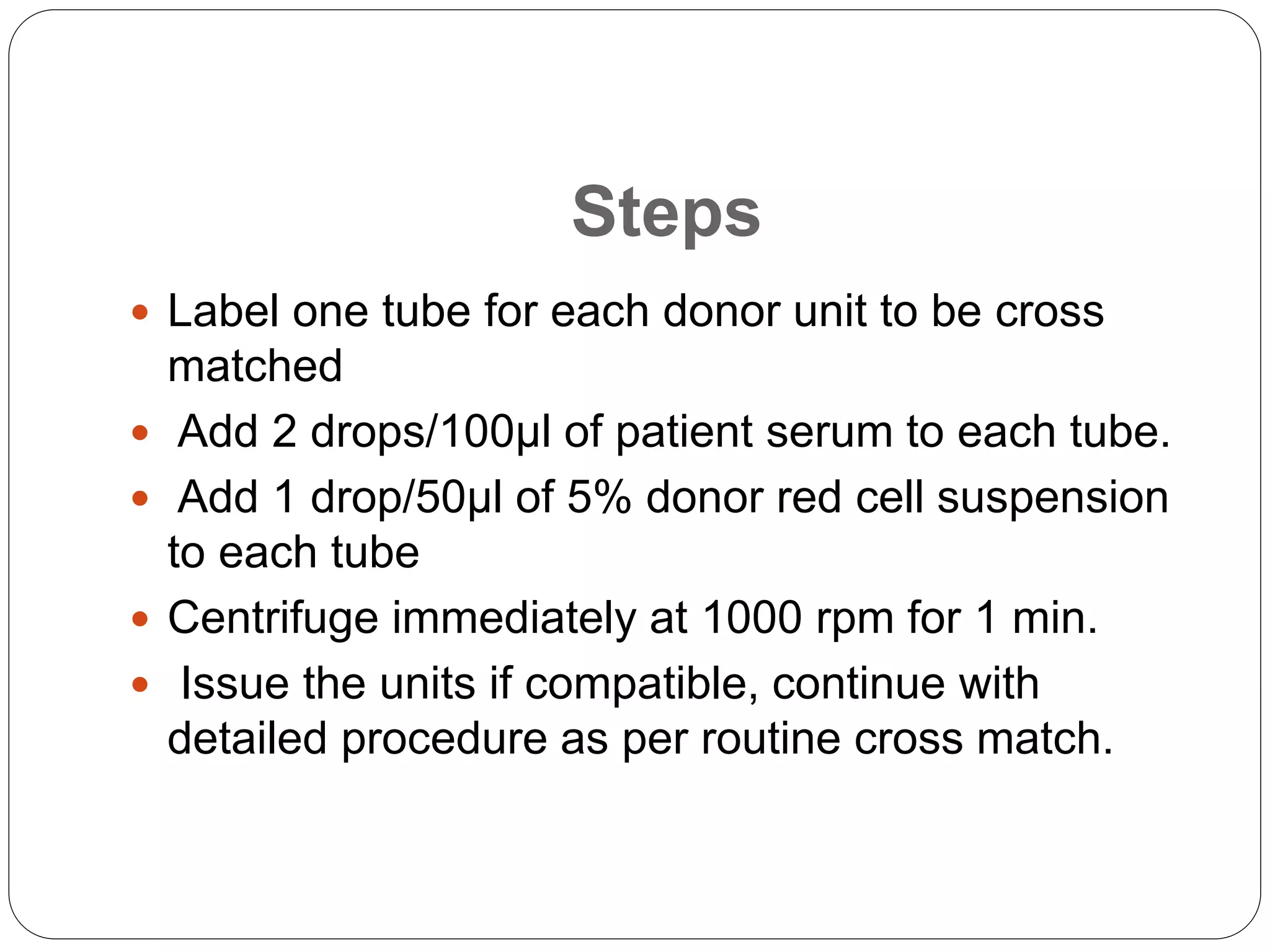 Crossmatching | PPTX