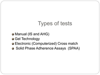 Crossmatching | PPTX