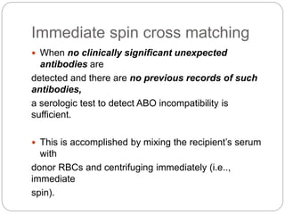 Crossmatching | PPTX