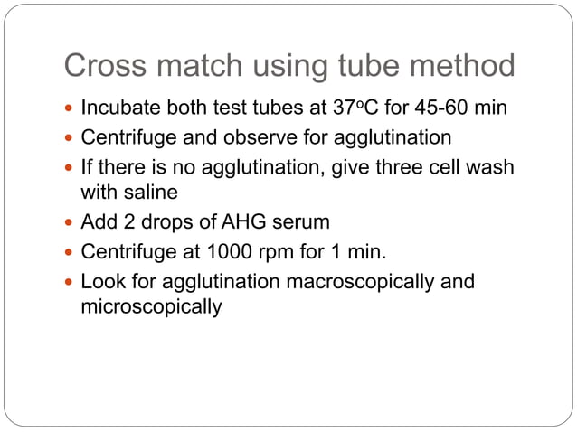 Crossmatching | PPTX