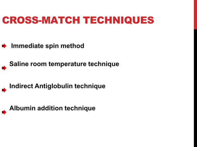 crossmatching.pptx | Blood Disorders | Diseases and Conditions