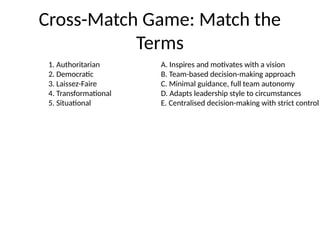 Cross_Match_Leadership_Game.pptx choose the best answer | PPTX