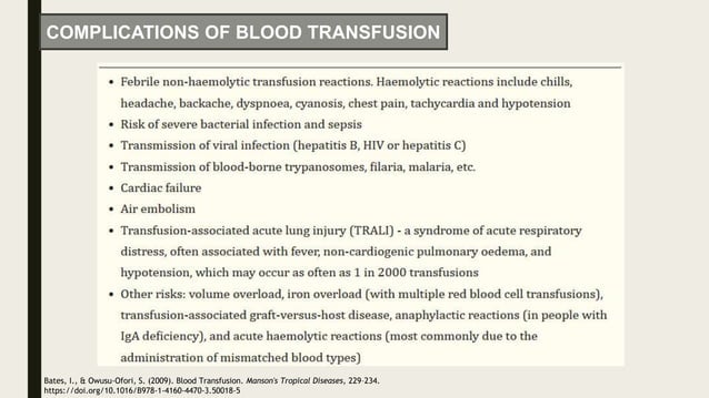 Crossmatch & Transfusion Procedure Hospital | PPTX