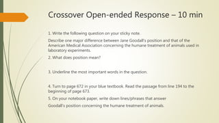 Cross over short answer response | PPT