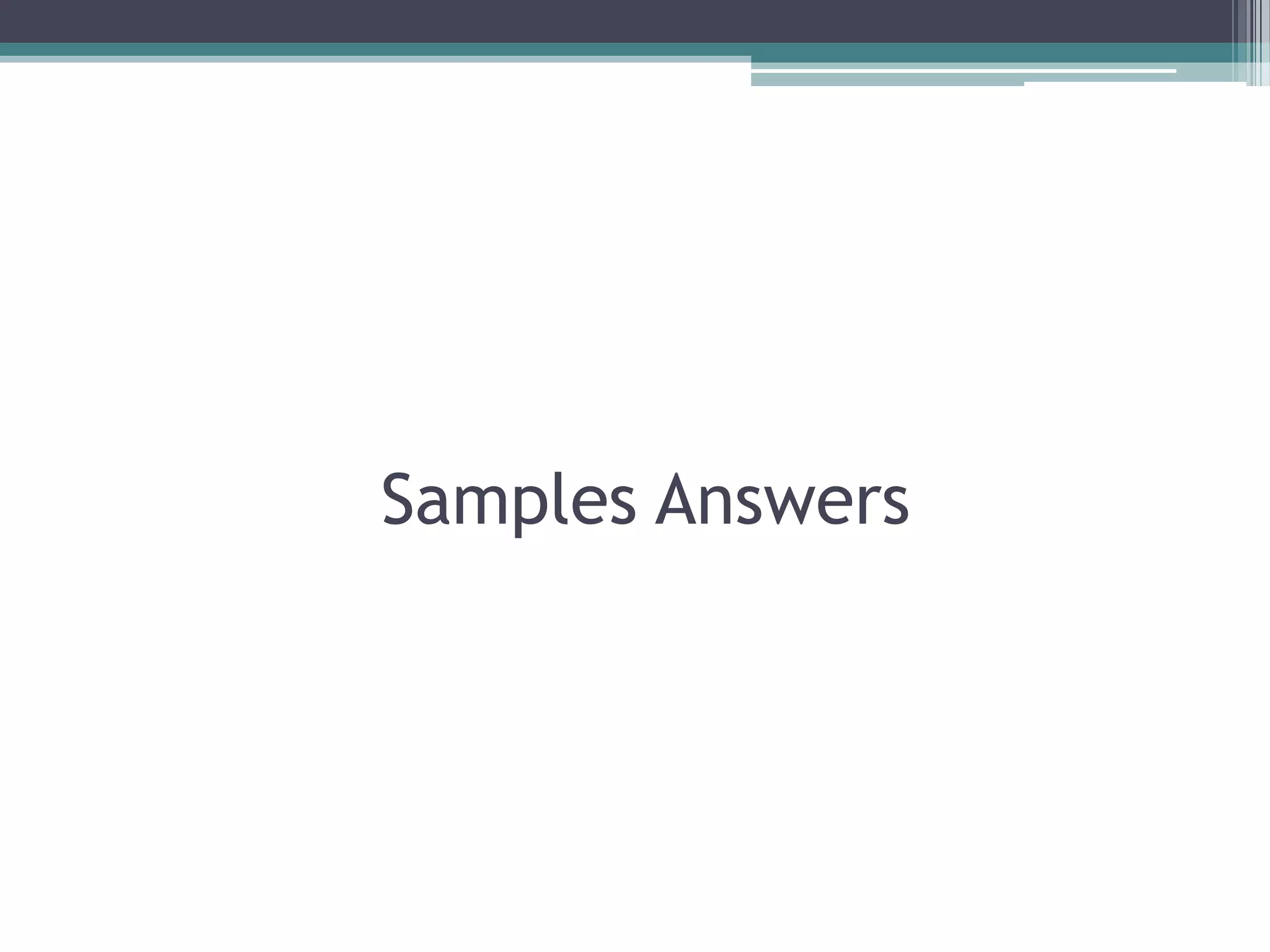 Crossover Short Answers | PPTX