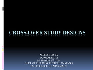 Crossover study design | PPTX