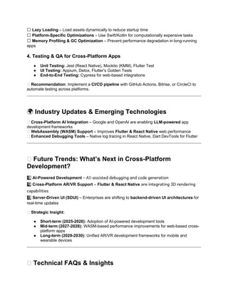 cross platfor apps development : a tech deep drive | DOCX