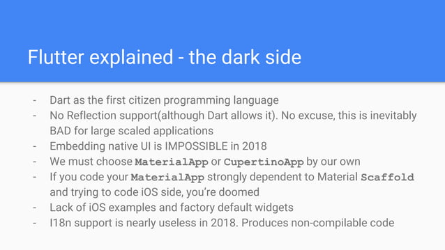 Cross platform app development with flutter | PPT