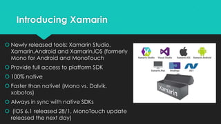 Cross platform development with C# | PPTX | Operating Systems | Computer Software and Applications