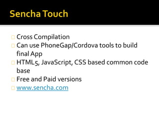 Cross platform mobile app development tools review | PPT