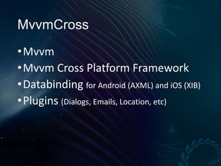 Cross-platform mobile development using Xamarin and C# | PPT