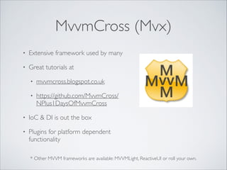 Cross platform mobile development with C# | PPT