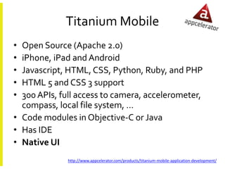 Cross Platform Mobile Development | PPT