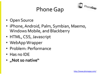 Cross Platform Mobile Development | PPT