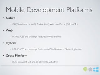 Cross Platform Mobile Development | PDF