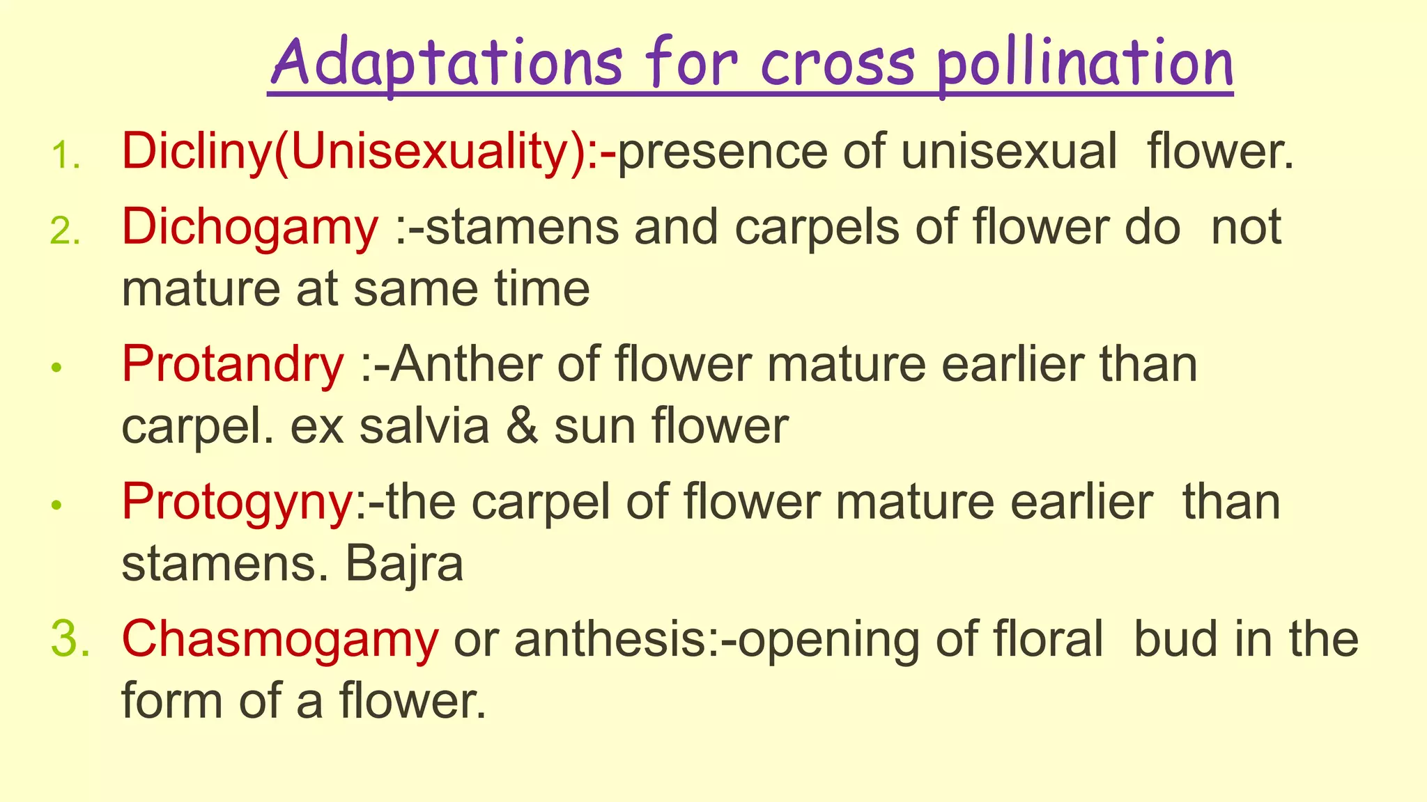 Cross pollination in plants | PPT