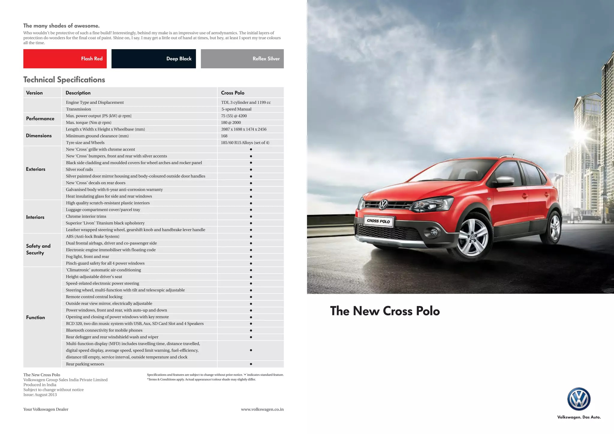 Volkswagen Cross Polo Brochure | PDF