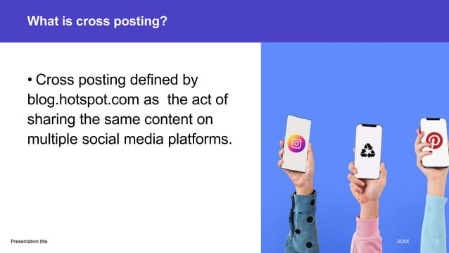 Cross Posting on Social Media pptx | PPT | Free Download