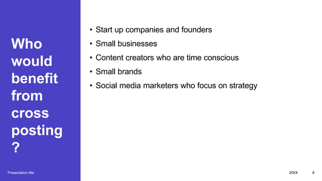 Cross Posting on Social Media pptx | PPT | Free Download