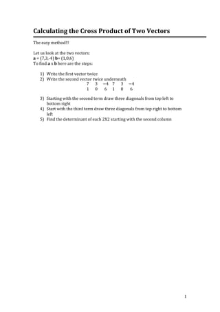 Cross product | PDF