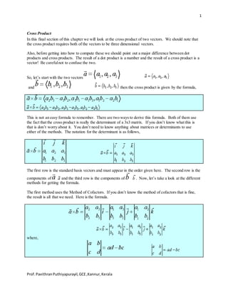 Cross product | DOCX