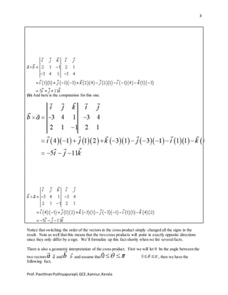 Cross product | DOCX