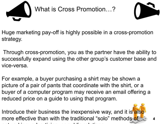 Cross promotional strategy | PPTX