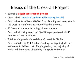Economics of Crossrail | PPTX