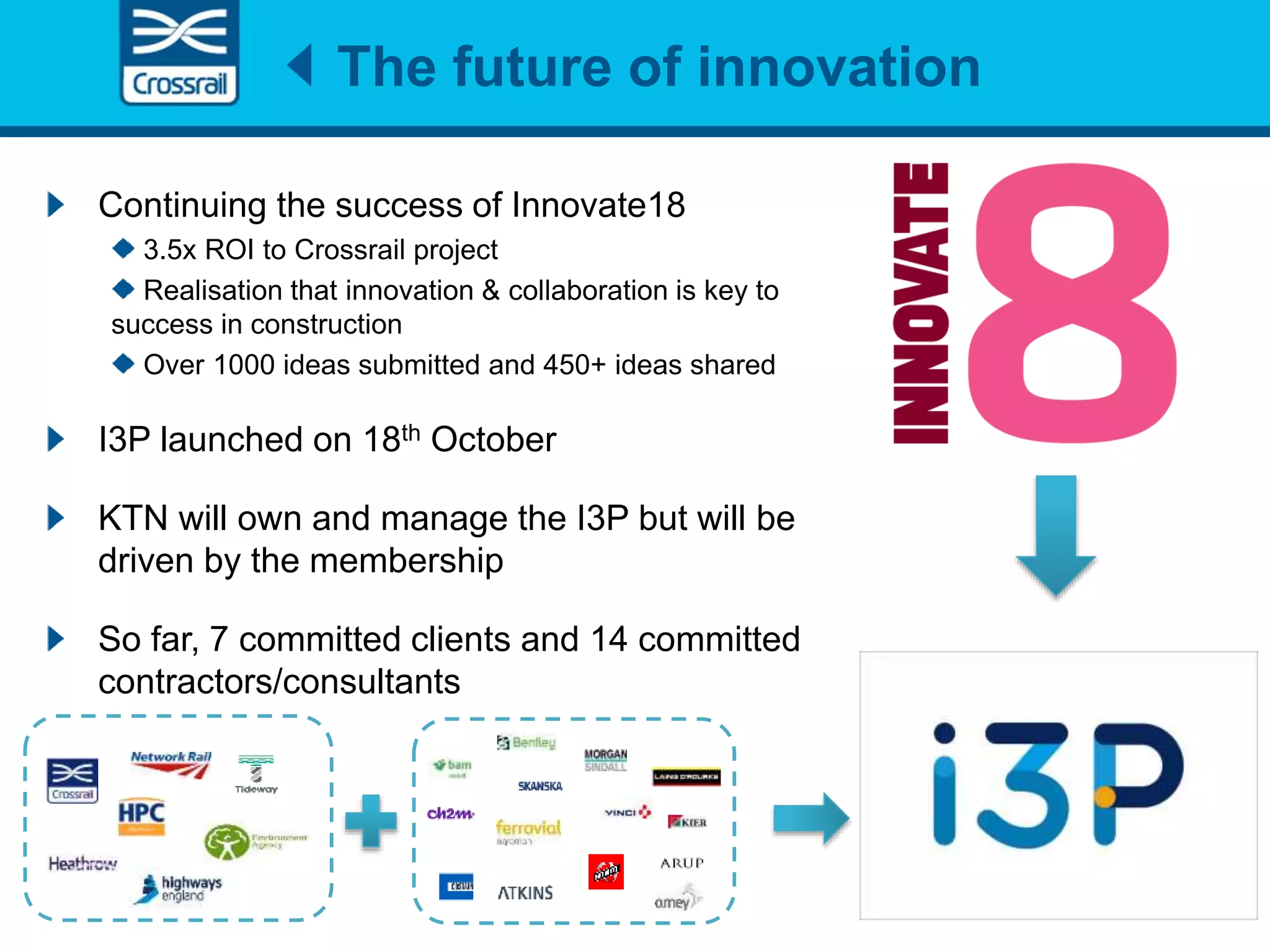 COMIT March 2017 - Crossrail Innovate 18 VR tunnel inspection | PPT
