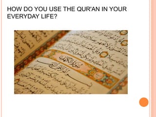 Cross Referencing the Holy Qur'an | PPTX