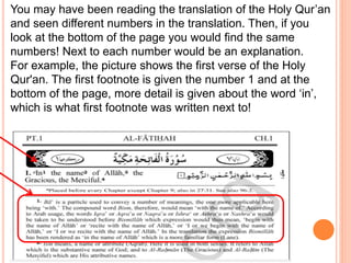 Cross Referencing the Holy Qur'an | PPTX