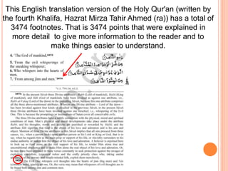 Cross Referencing the Holy Qur'an | PPTX